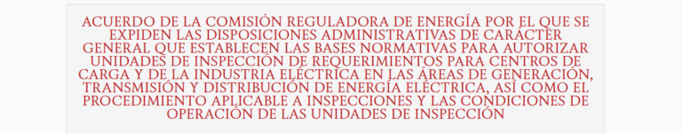 Presenta CRE anteproyecto para validar Unidades de Inspección para ...